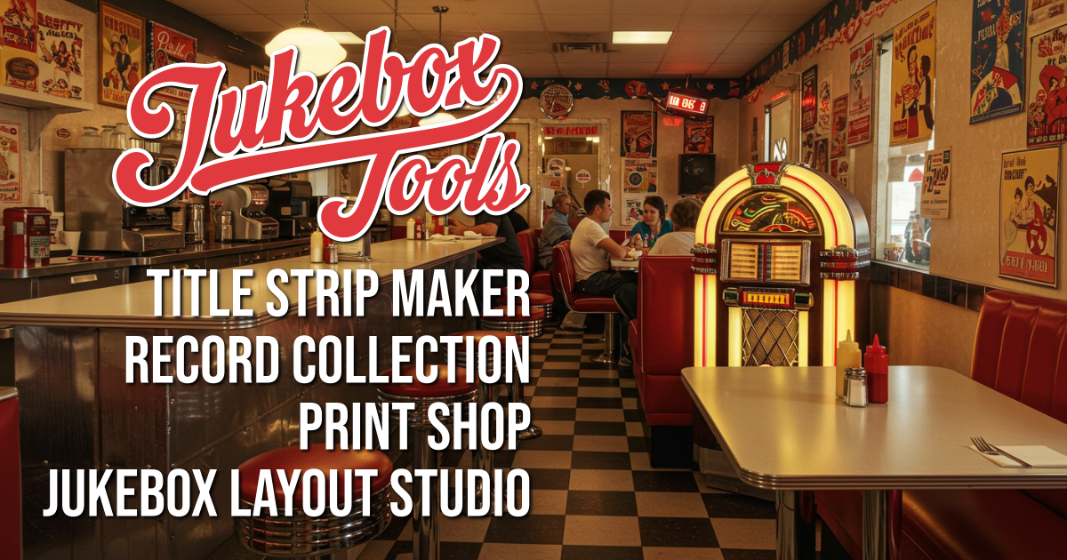 Jukebox Tools - Free Jukebox Title Strip Creator & Label Maker